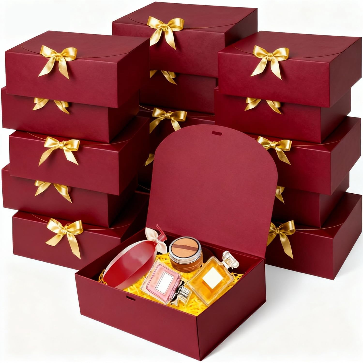 15Pack Gift Boxes with Lids, 10.6x7.8x3.1 Inches Bridesmaid Proposal ...