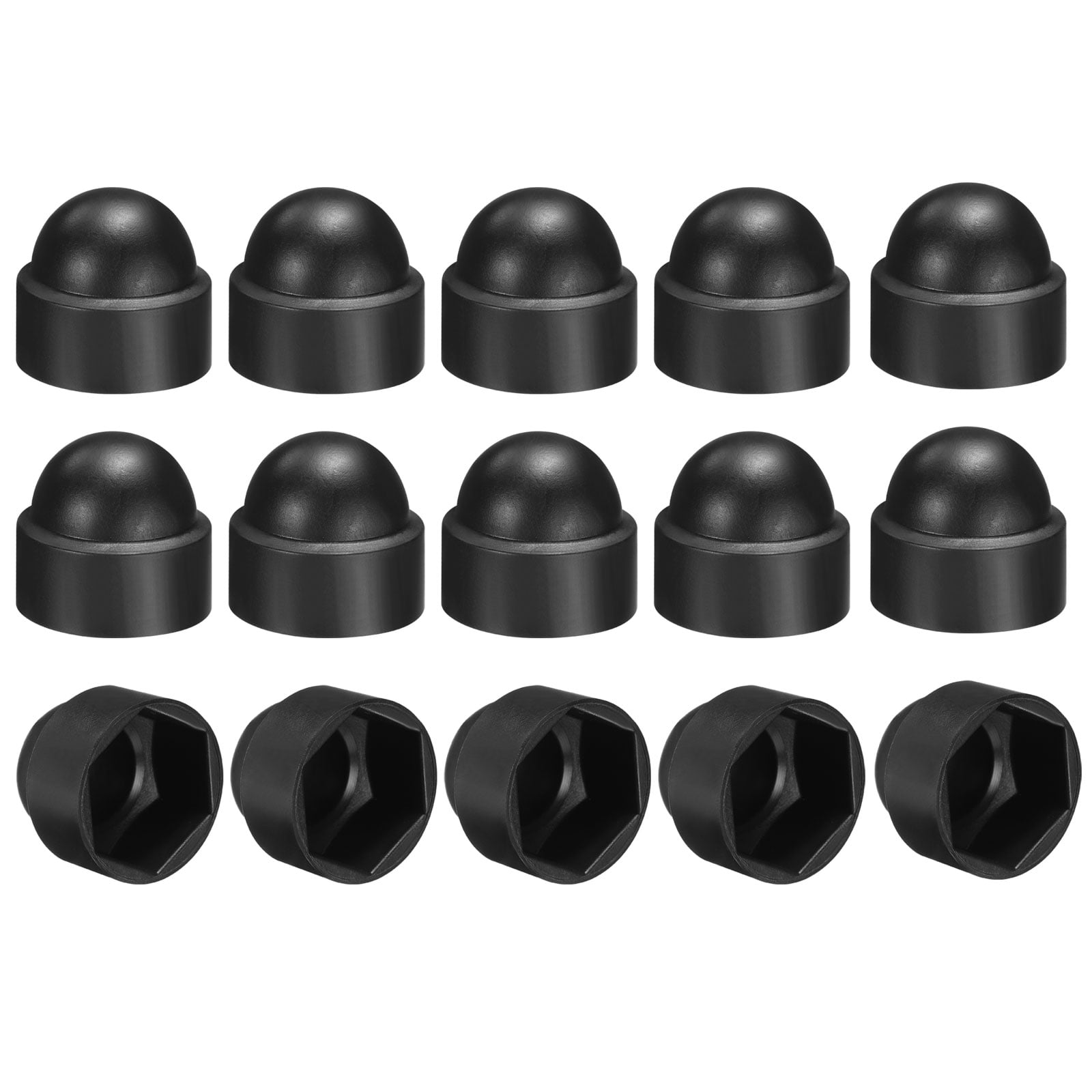 15Pack Hex Nut Cover, M14x22x27mm Plastic Dome Nut Protection Cap Hex ...