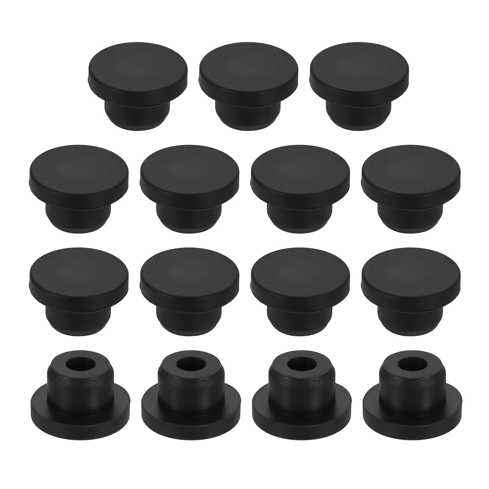 15Pack Silicone Hole Plug, Waterproof Round Rubber Stoppers Bottle Seal ...