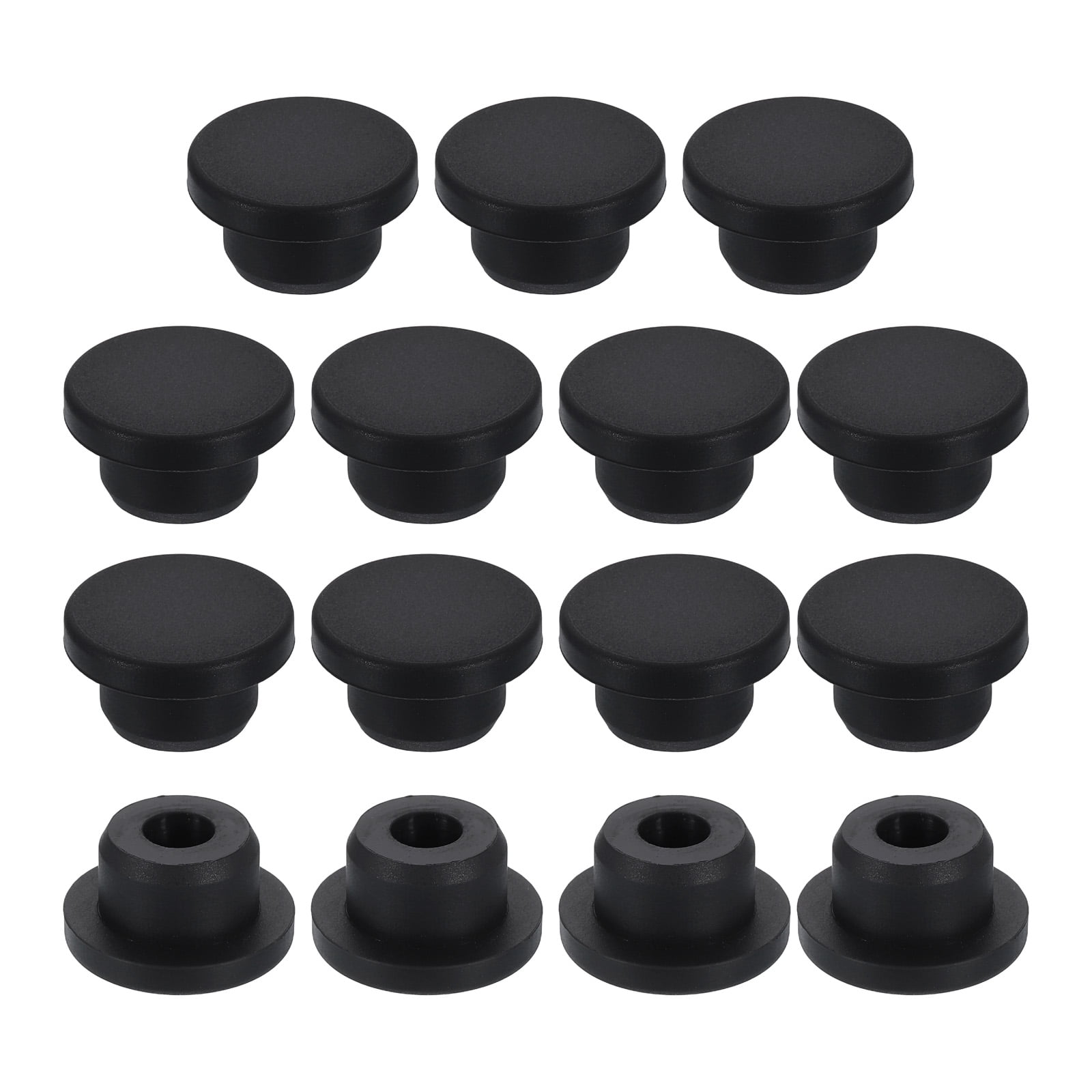 15Pack Silicone Hole Plug, Waterproof Round Rubber Stoppers Bottle Seal ...