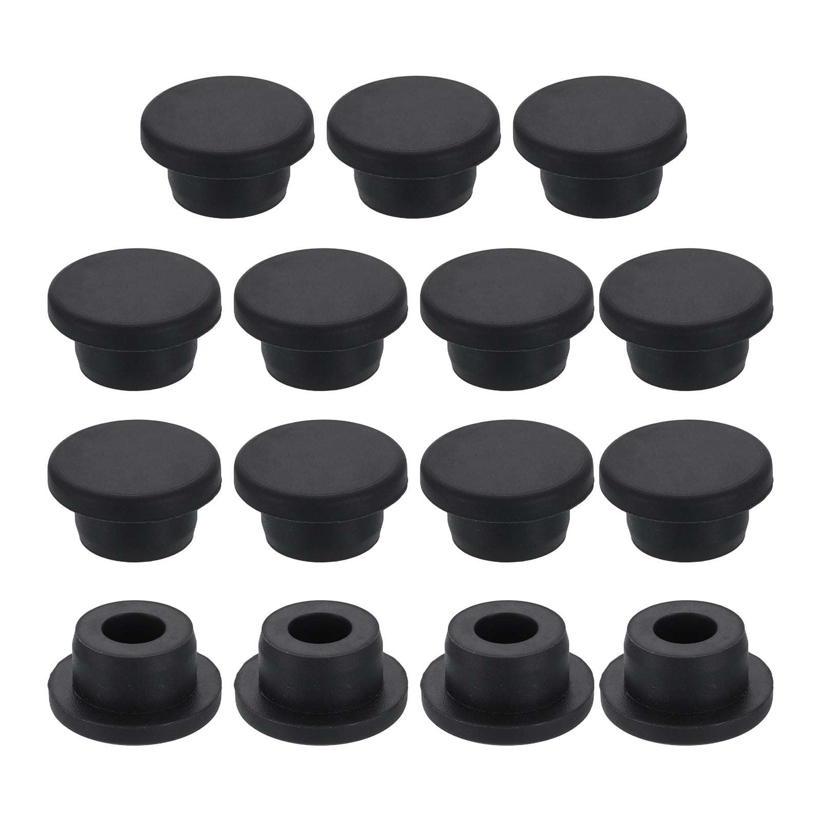 15Pack Silicone Hole Plug, Waterproof Round Rubber Stoppers Bottle Seal ...
