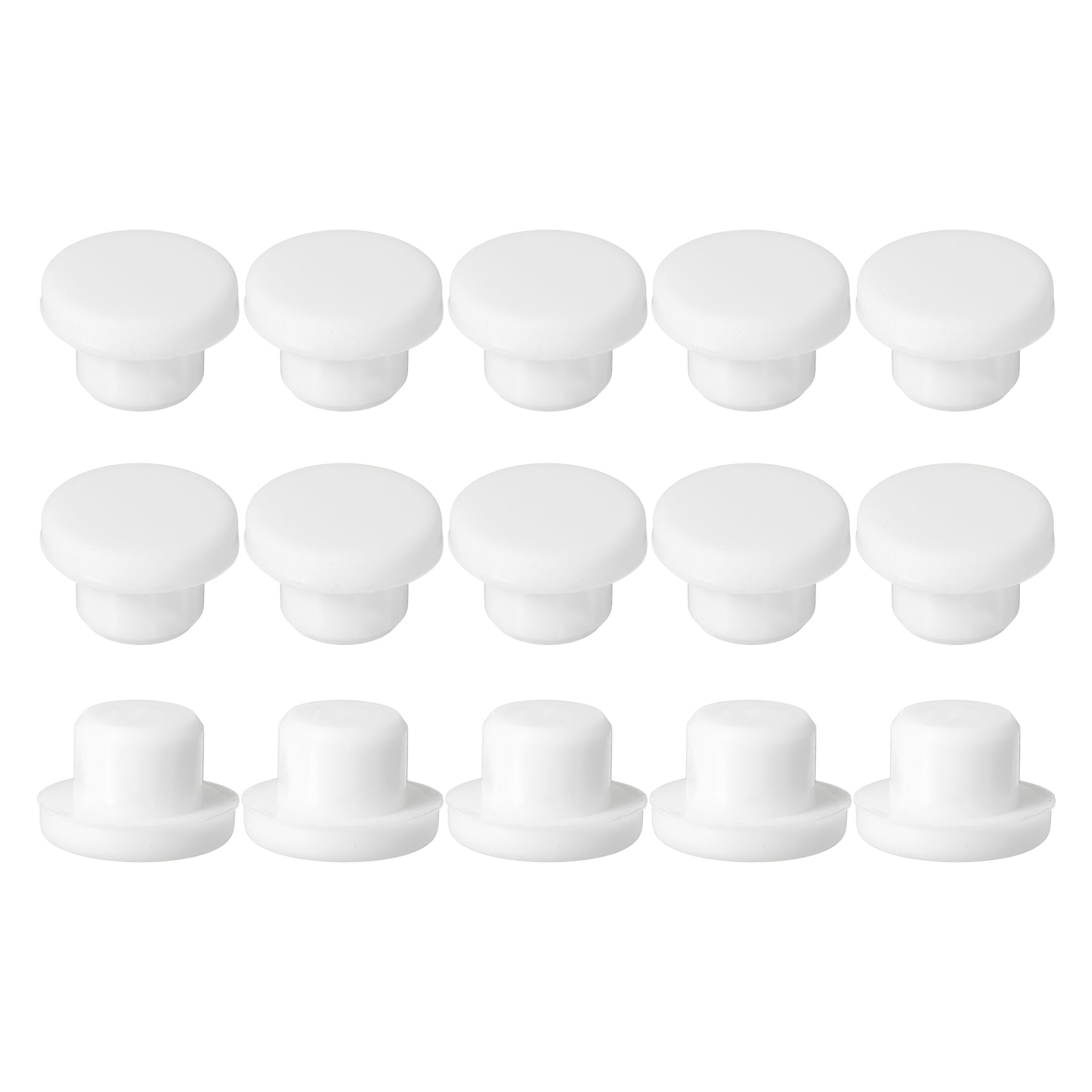 15Pack Silicone Hole Plug, Waterproof Solid T-Shaped Rubber Stoppers ...