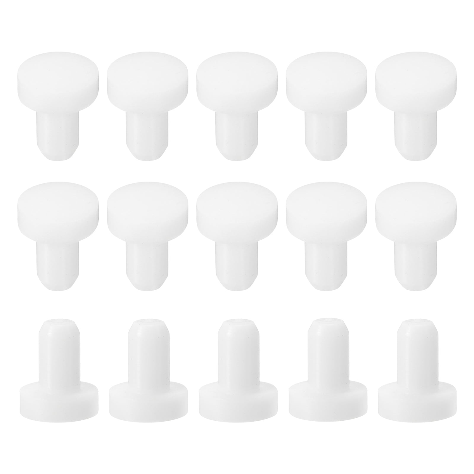 15Pack Silicone Hole Plug, Waterproof Solid T-Shaped Rubber Stoppers ...
