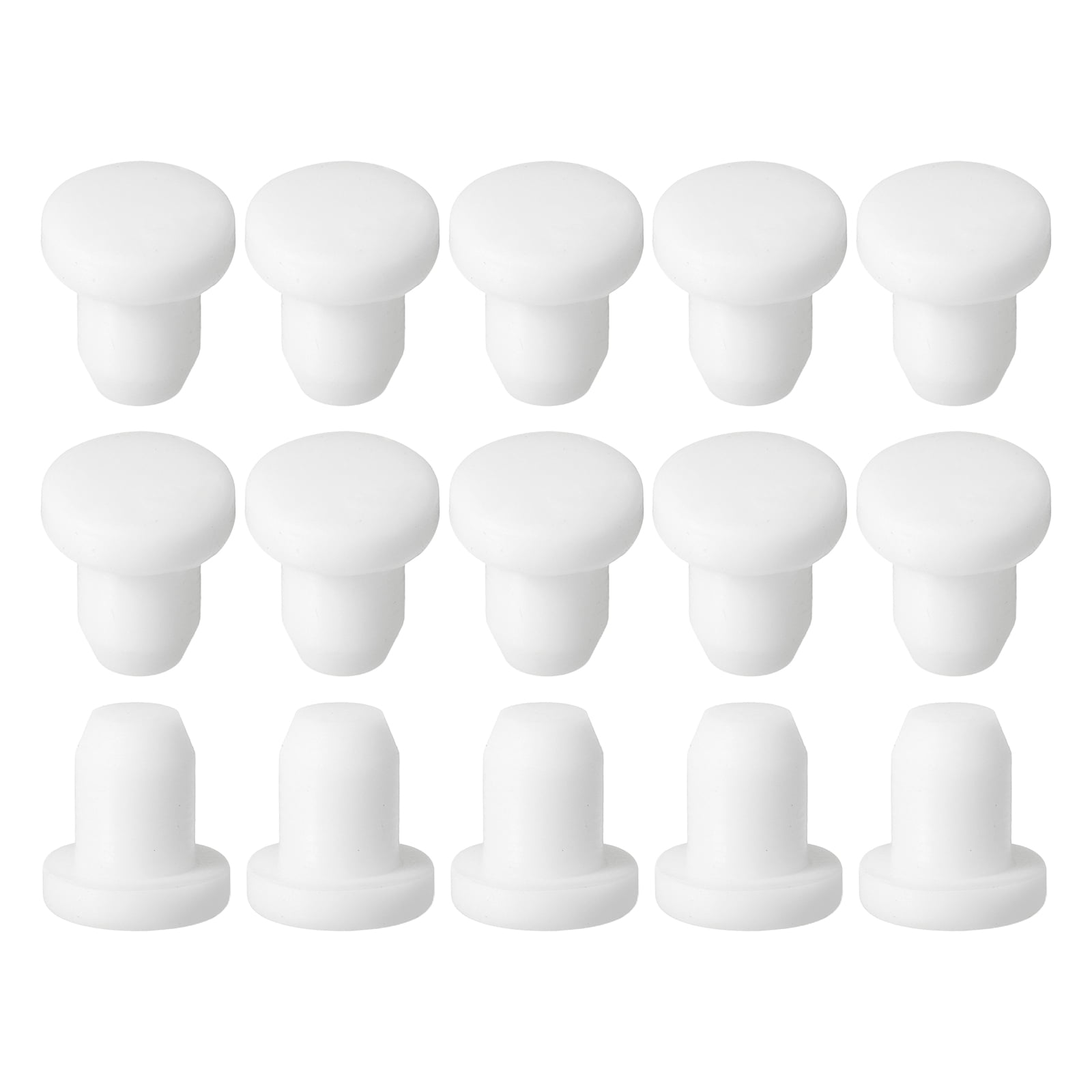15Pack Silicone Hole Plug, Waterproof Solid T-Shaped Rubber Stoppers ...