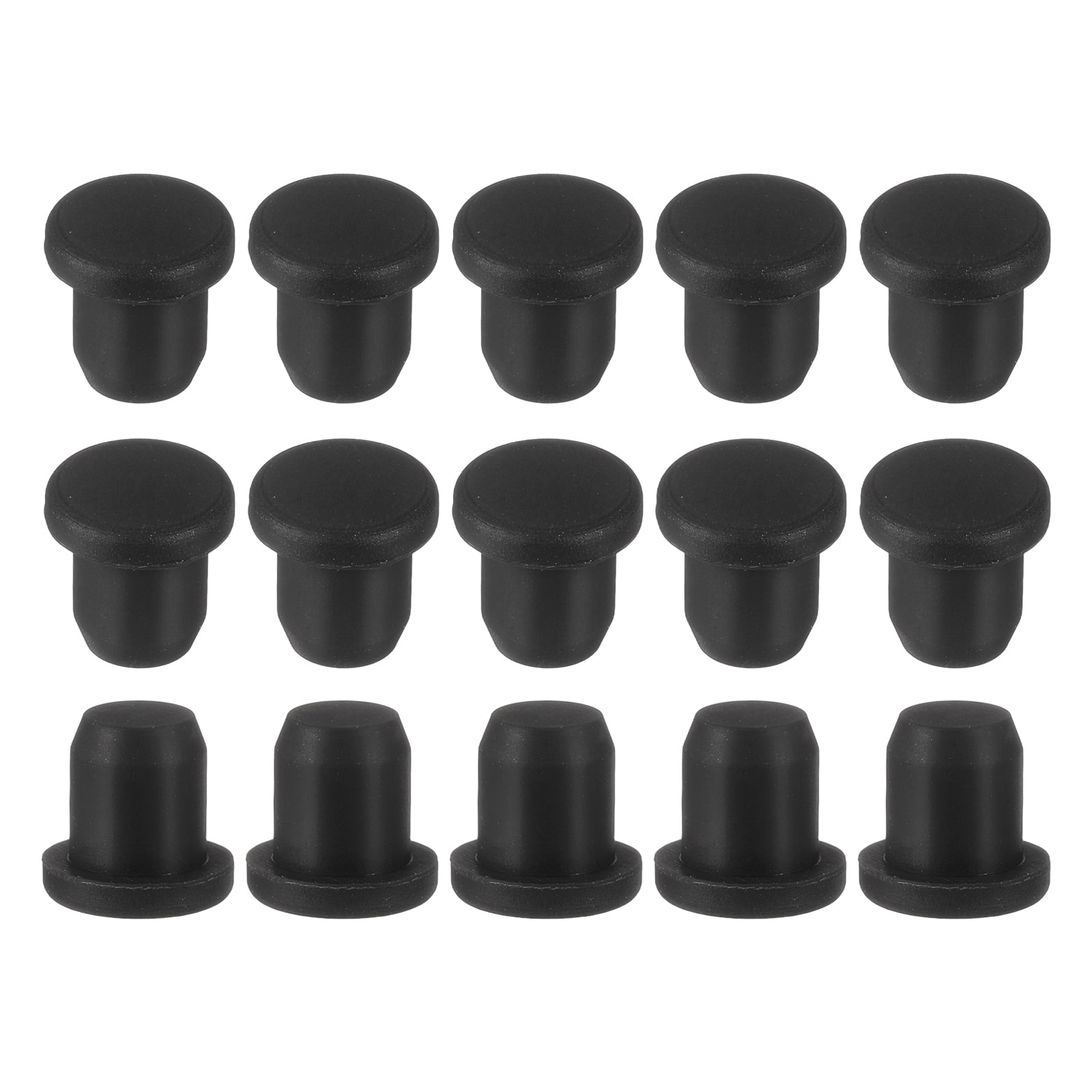 15Pack Silicone Hole Plug, Waterproof Solid T-Shaped Rubber Stoppers ...