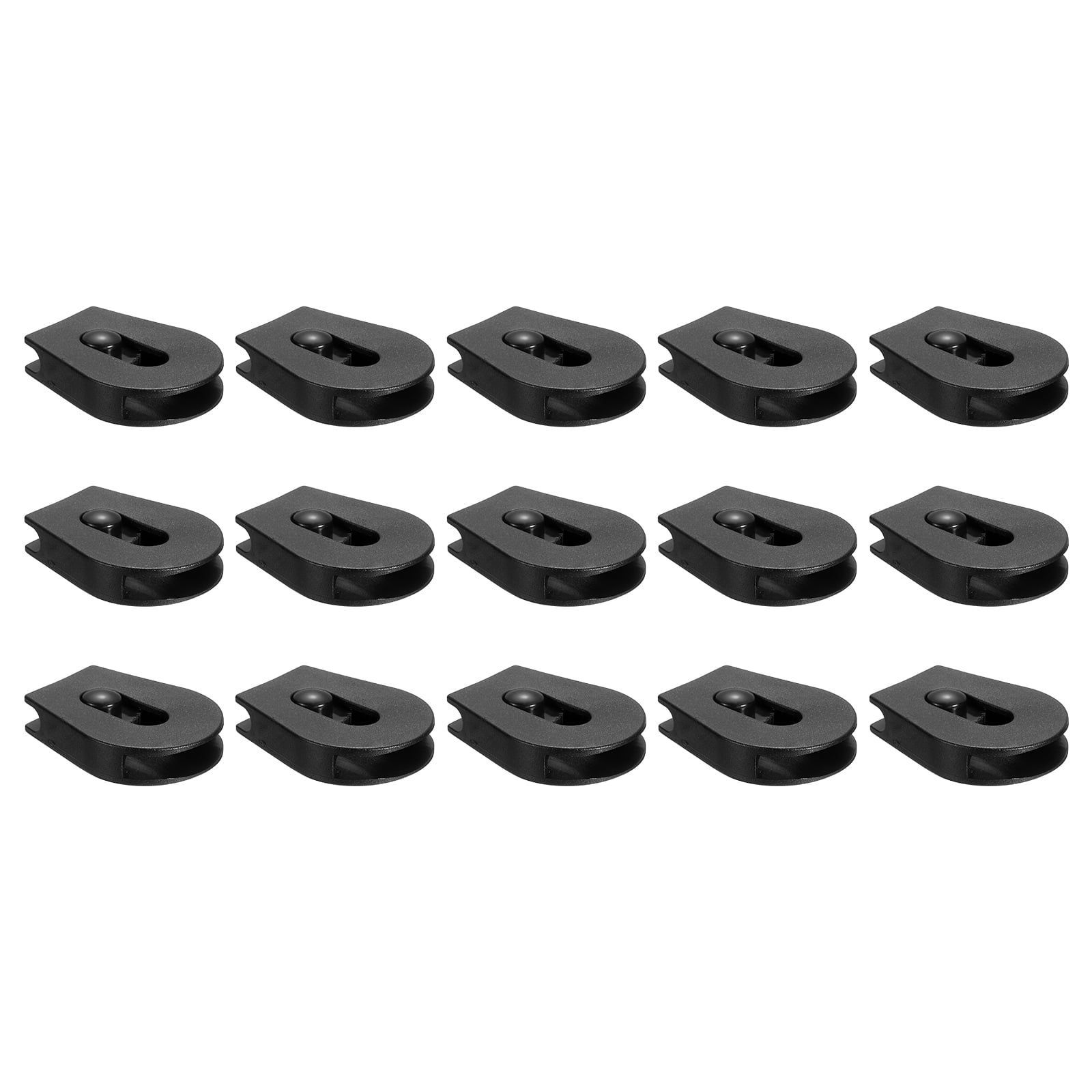 15Pack Wheeled Cord Locks for Drawstring Toggle Slider Stopper, 1.2x1.5 ...