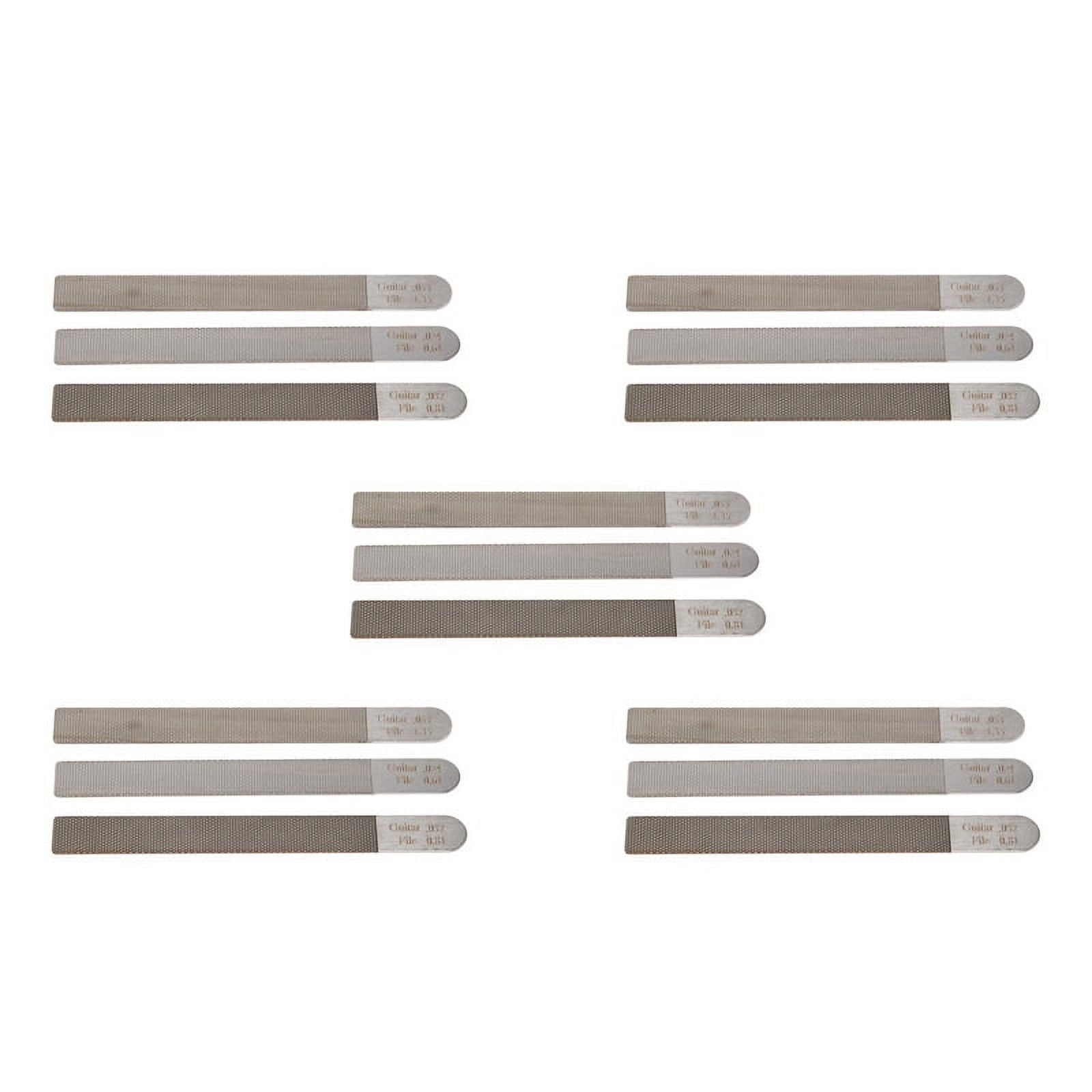15Pc Guitar Nut Files Fret Crowning Slot Filing Luthier Repair Tool Kit ...