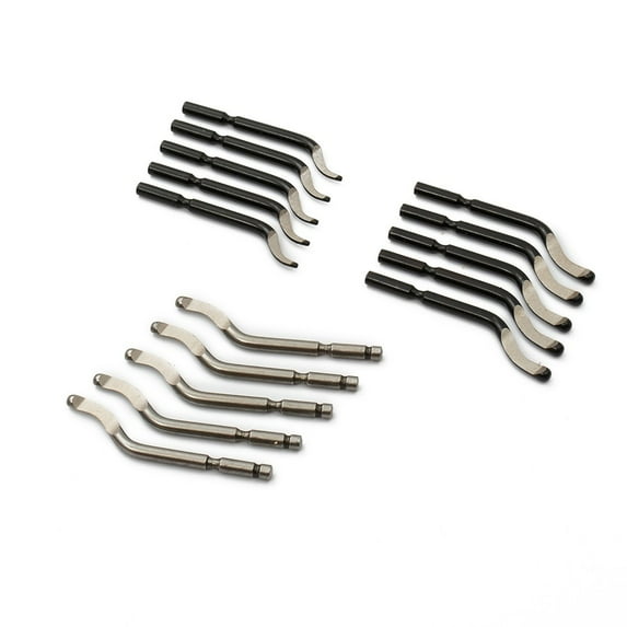 15Pc Handle Burr Metal Repair Deburring Tool Kit Router Bit Rotary ...