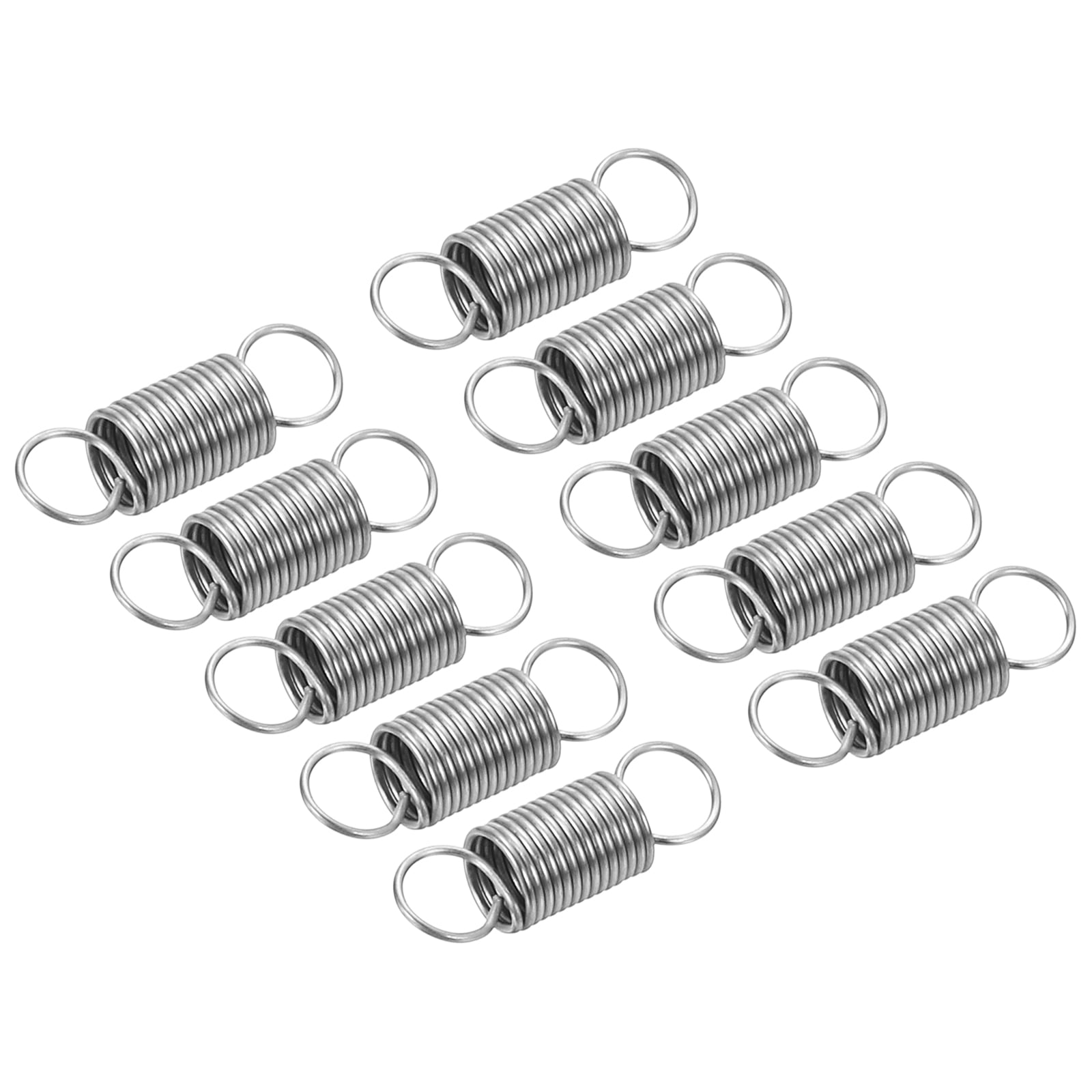 15Pcs 0.3x3x10mm Extended Tension Spring, 304 Stainless Steel Extension ...