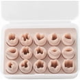 15Pcs 15 Styles Plastic Clay Molds Clay Cutters Mixed Shapes Misty Rose ...