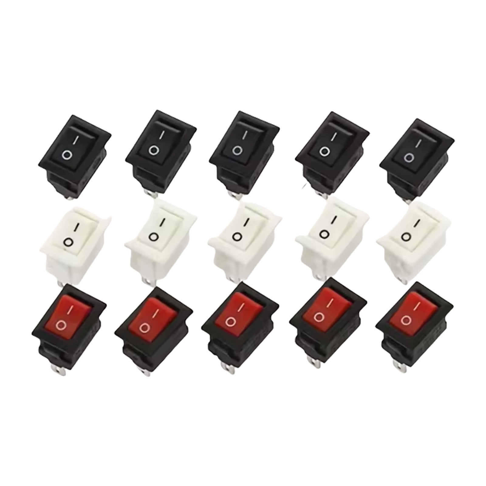 15Pcs 2 Position Toggle Switches Electrical Equipment Rocker Power ...