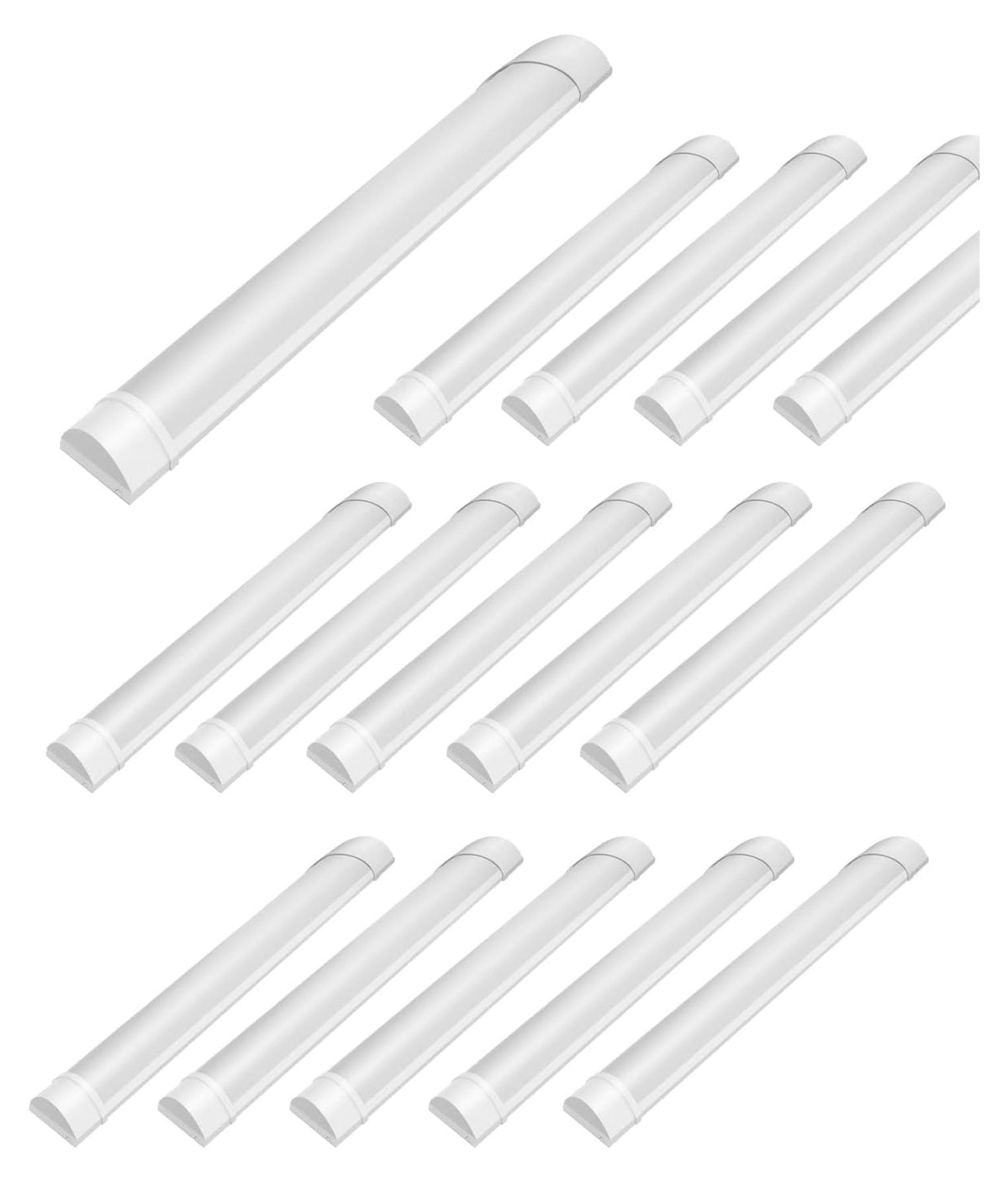 15Pcs 2ft Led Shop Light Fixture, 20W LED Tube Light, 2400lm,4000K ...