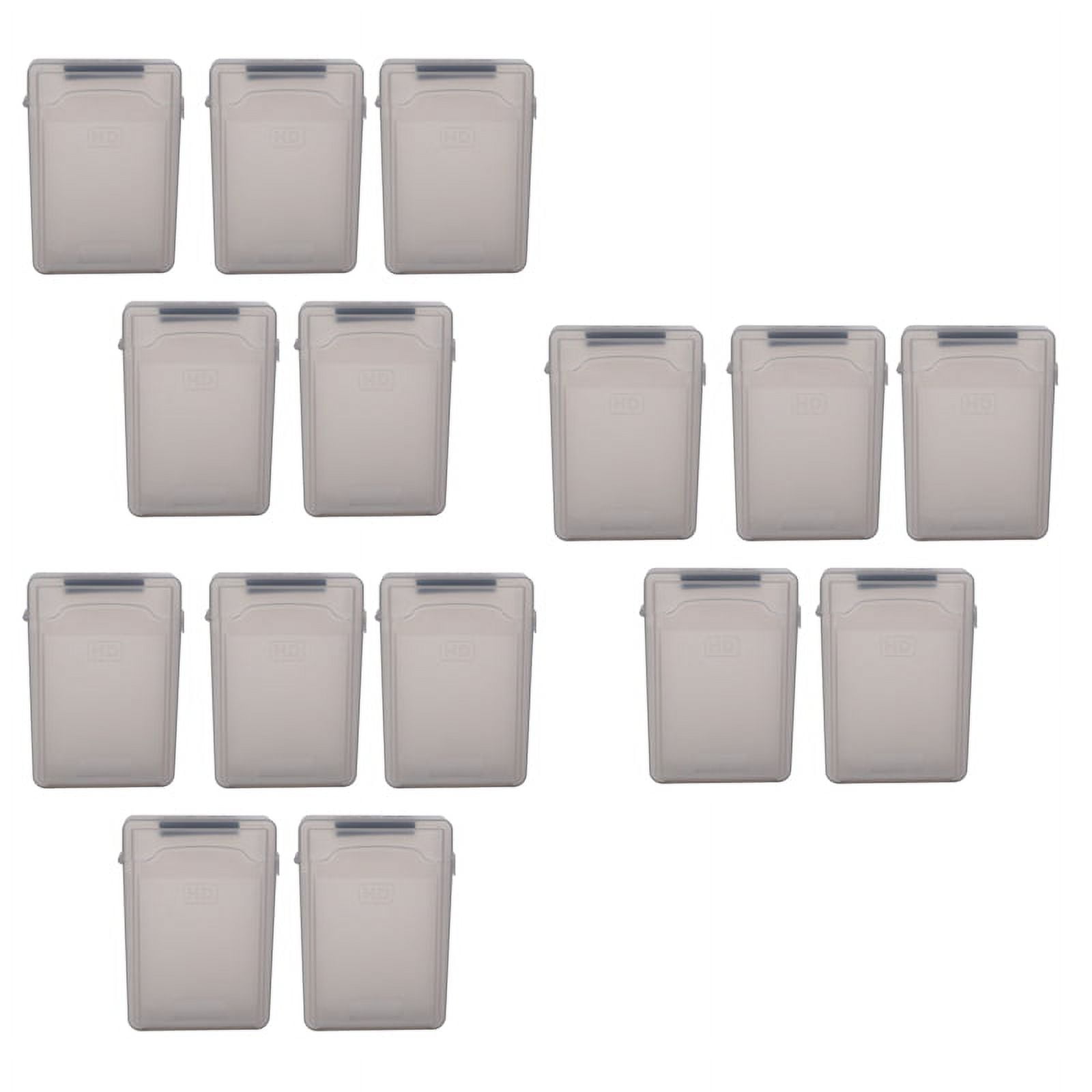15Pcs 3.5 Inch IDE SATA HDD Hard Drive Disk Plastic Storage Box Case ...