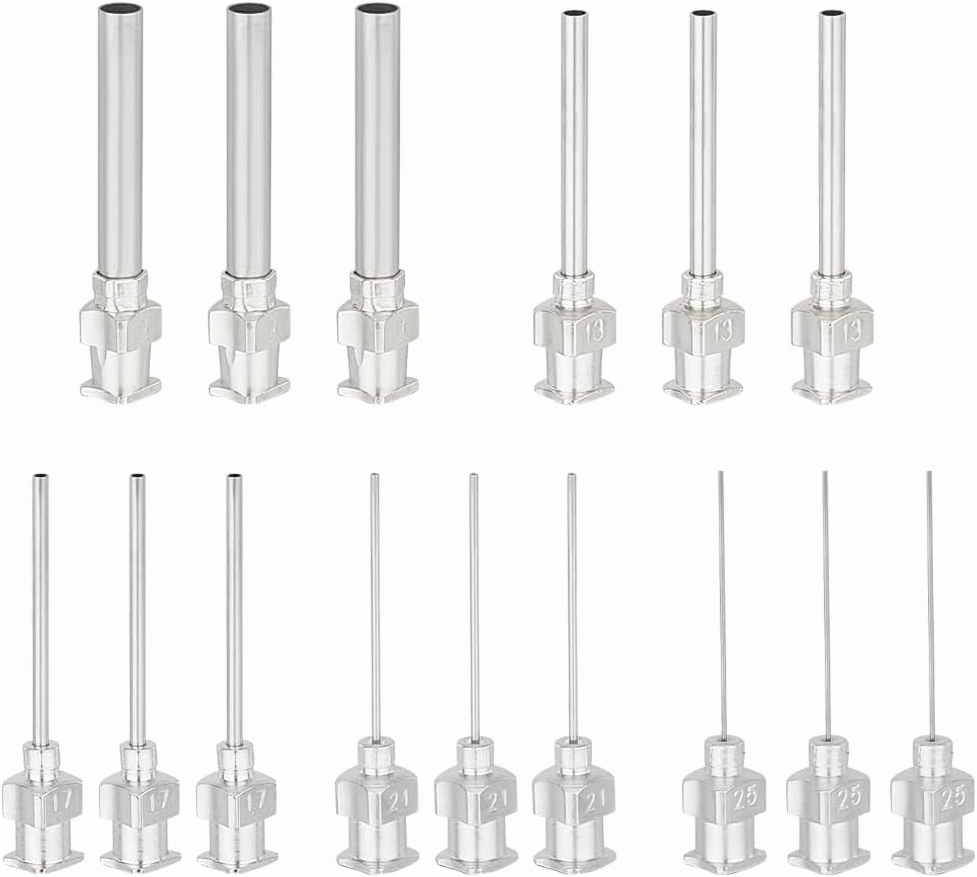 15Pcs 5 Sizes Dispensing Needles Stainless Steel Blunt Tip Needle Set ...