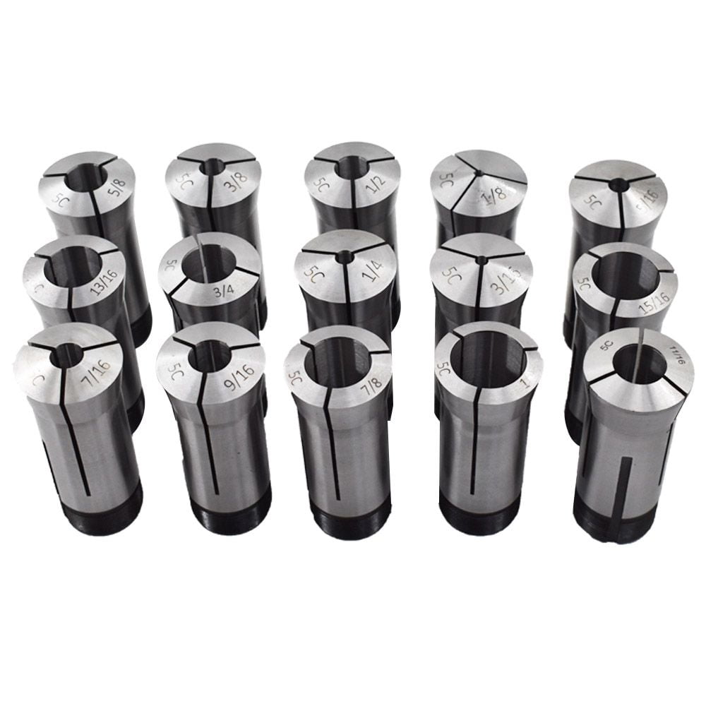 15Pcs 5C Collet Set for Machining Turning - Walmart.com