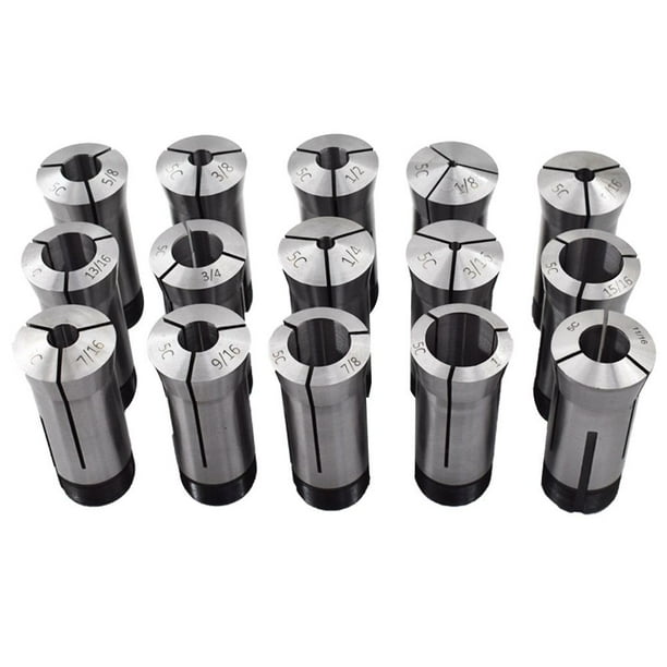 15Pcs 5C Collet Set for Machining Turning - Walmart Business Supplies