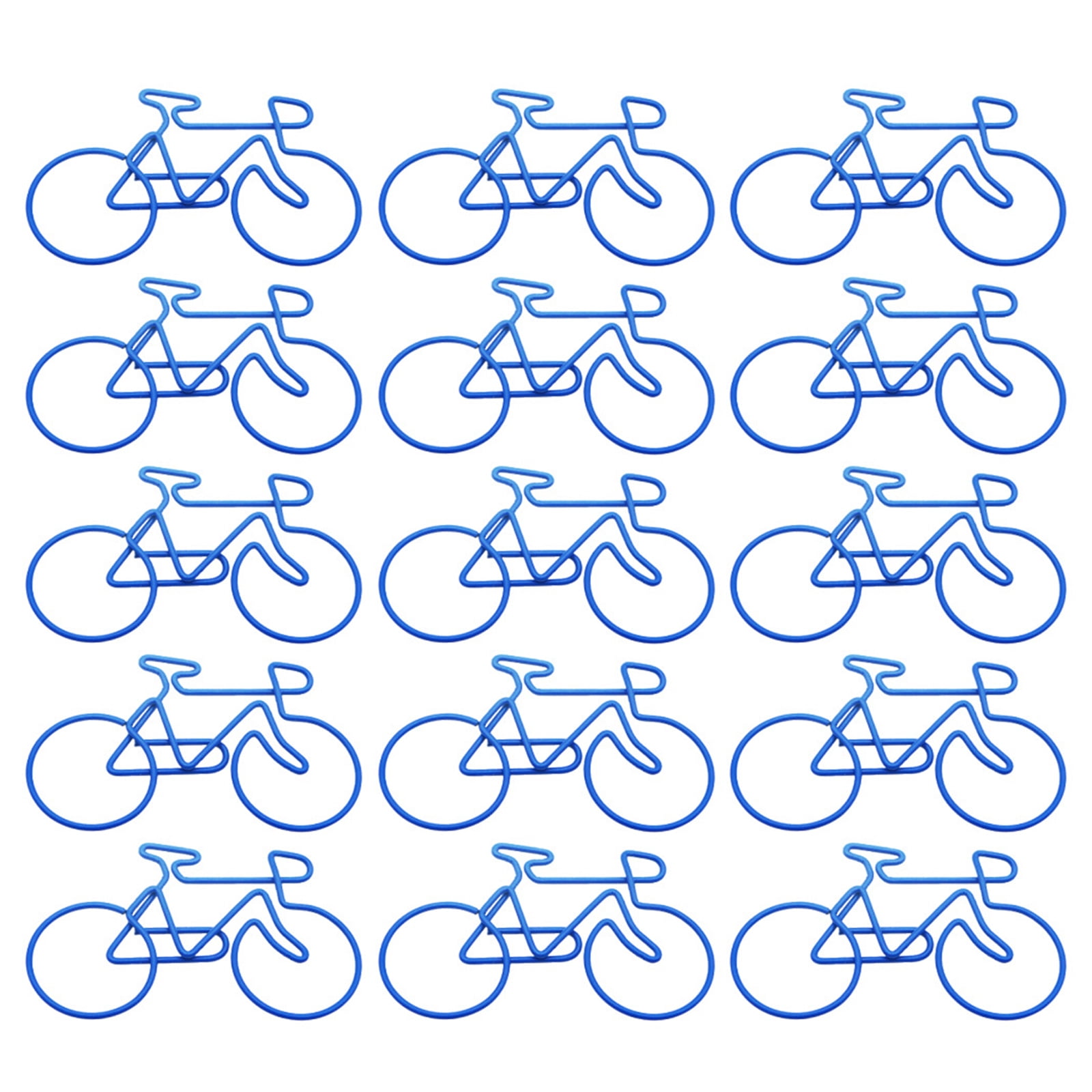 15Pcs Bike Design Paper Clips Assorted Colors Metal Document Clamps ...
