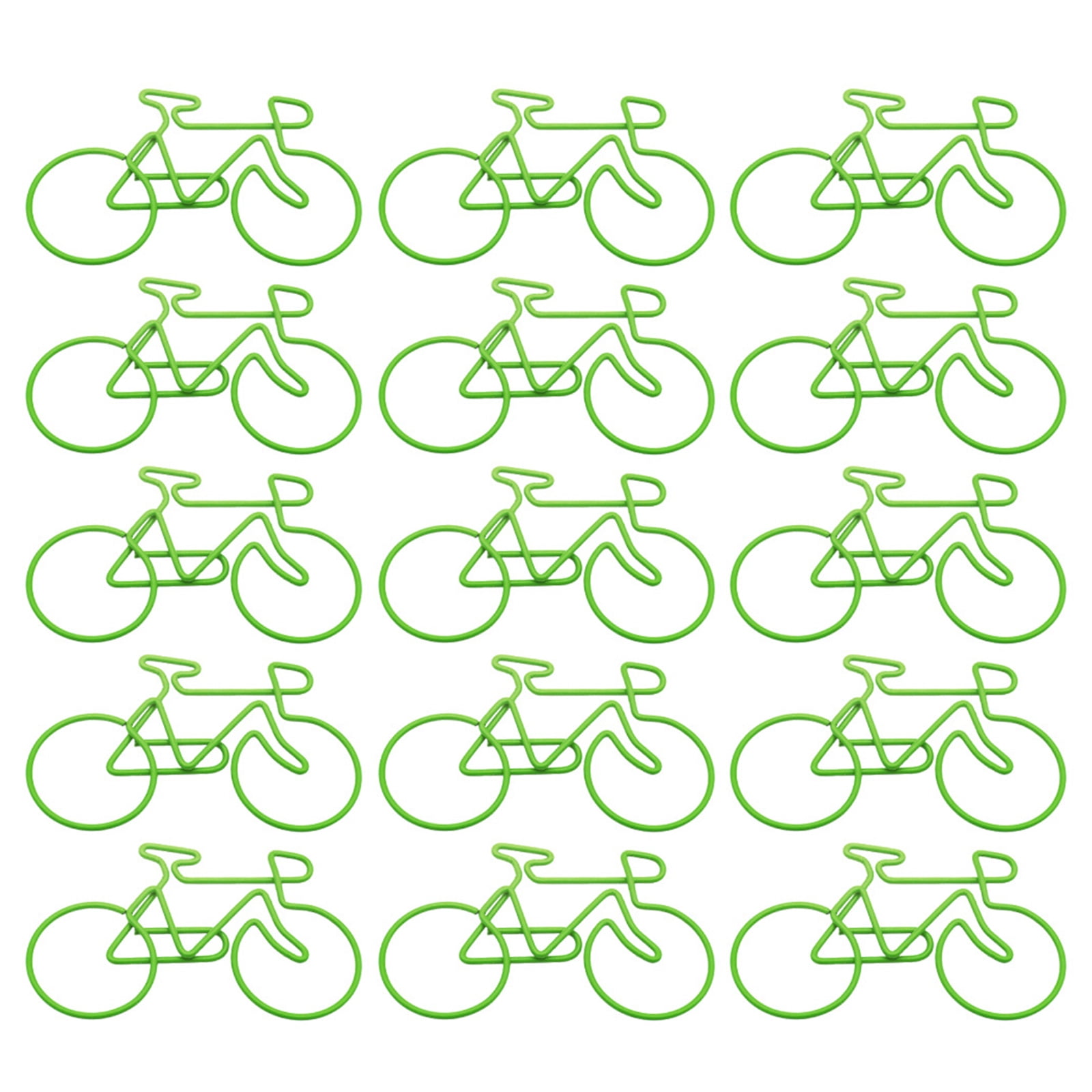 15Pcs Bike Paper Clip Small Paperclips Metal File Clamp Book Marker ...