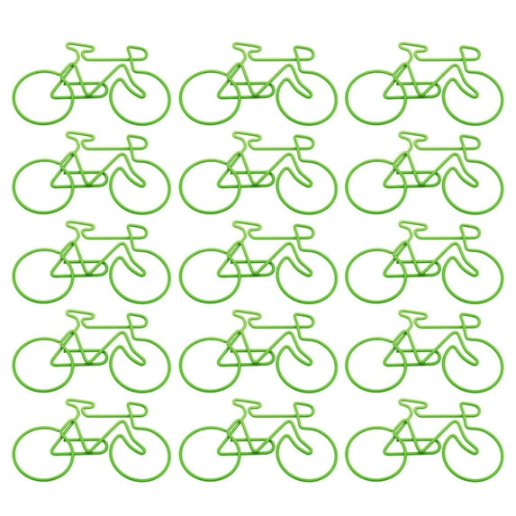 15Pcs Bike Paper Clip Small Paperclips Metal File Clamp Book Marker ...