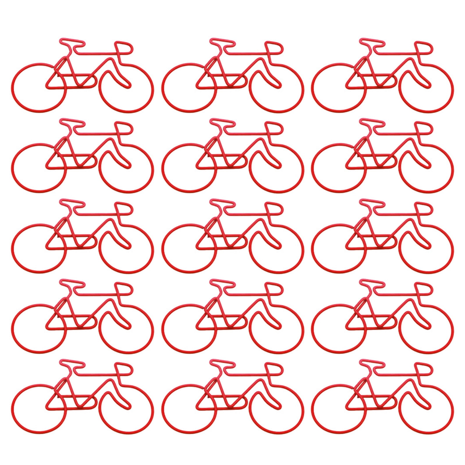 15Pcs Bike Shape Metal Clips Colorful Page Markers File Holders for Notebooks Photos Letters ...