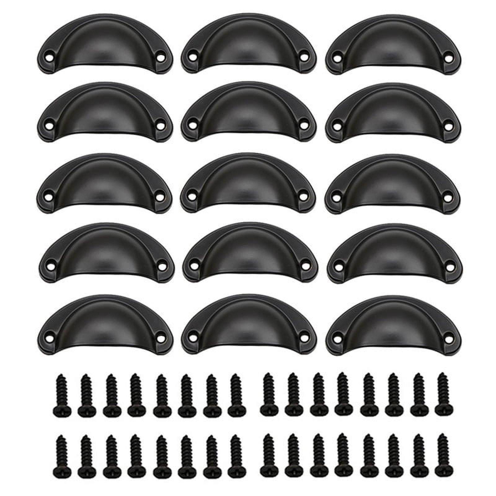 15Pcs Cabinet Knobs Drawer Knobs Antique Cup Drawer Pulls Vintage Shell ...