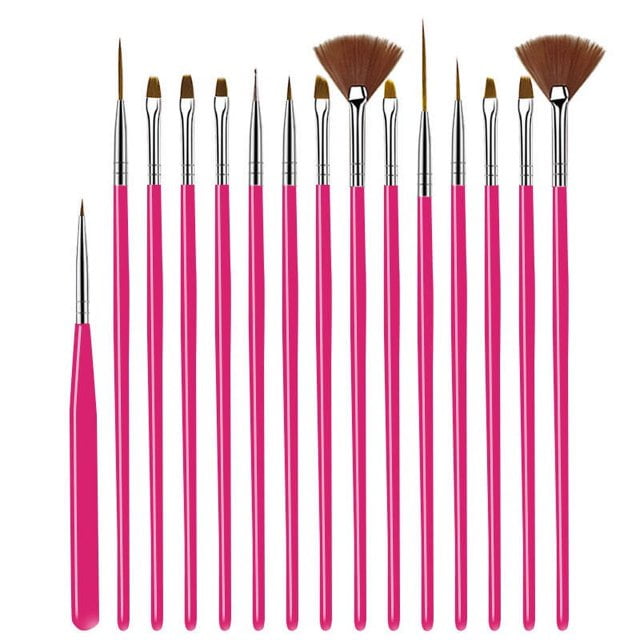 15Pcs Cake Decorating Brushes, Cake Painting Brushes Kit Food Paint ...
