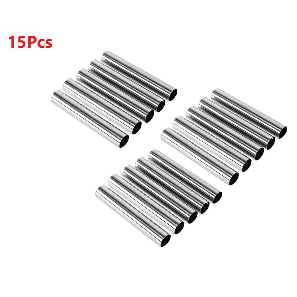 15Pcs Cannoli Tubes, Stainless Steel Cannoli Forms Non-stick Cream horn ...
