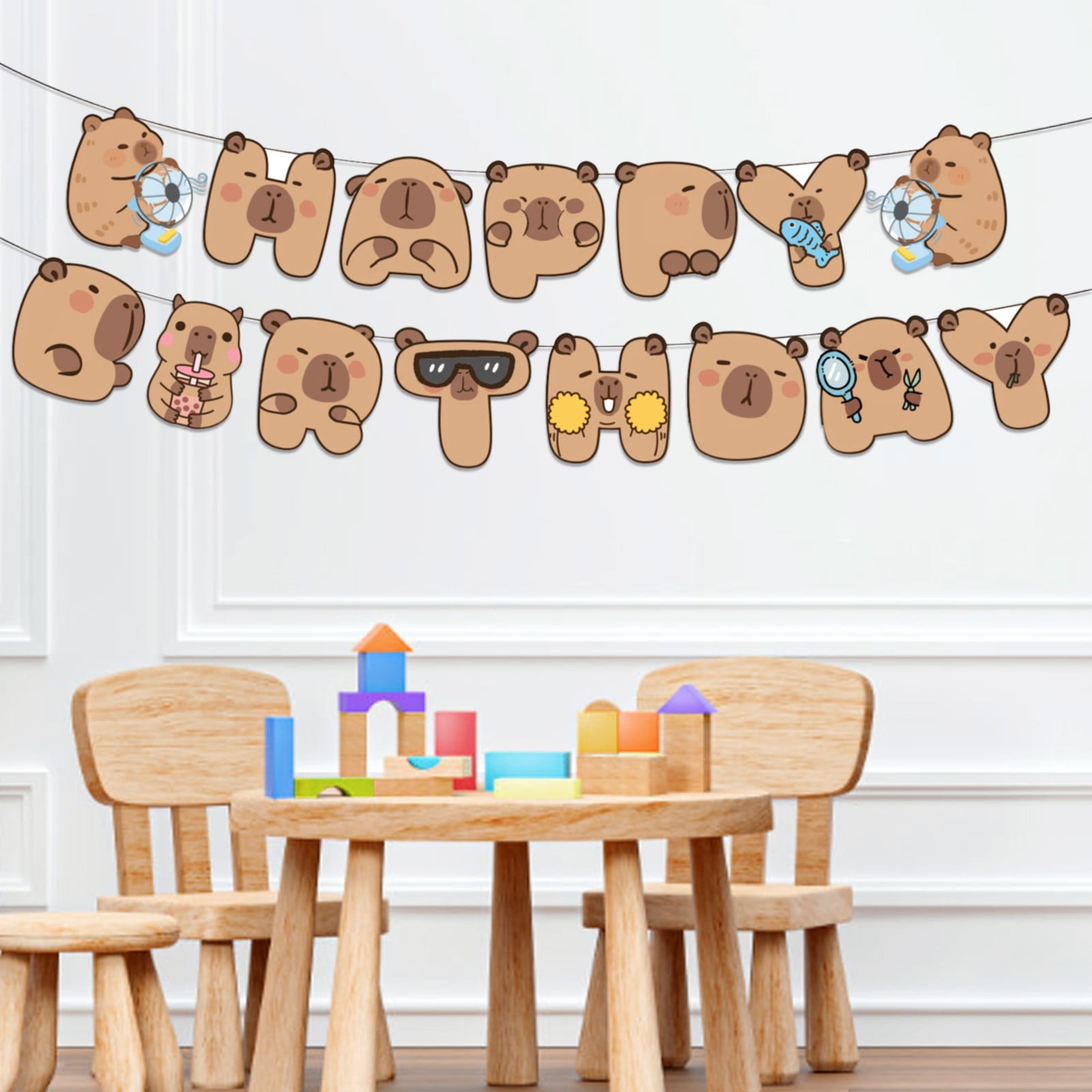 15Pcs Capybara Birthday Party Decorations, Cuddly Capybara Cartoon ...