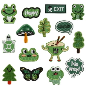 Iron-On Patches for Clothing Repair and DIY Crafts in Assorted Styles