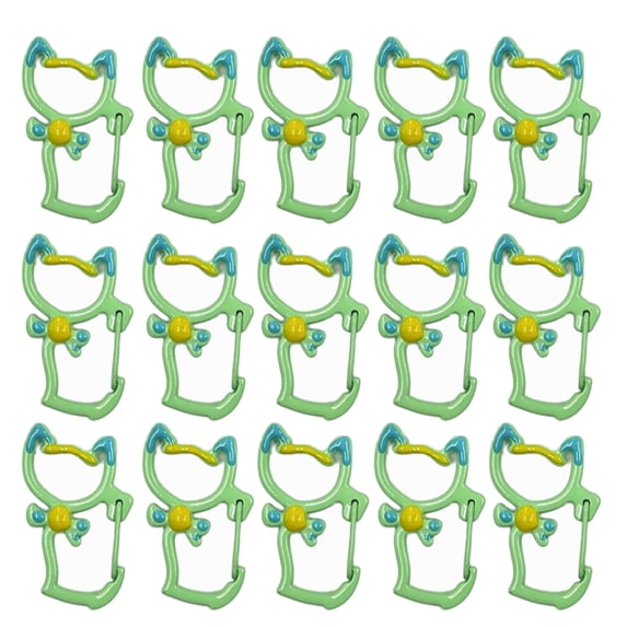 15Pcs Cats Shaped Lobster Clasps Metal Spring Clip Metal Lobster Clasps ...