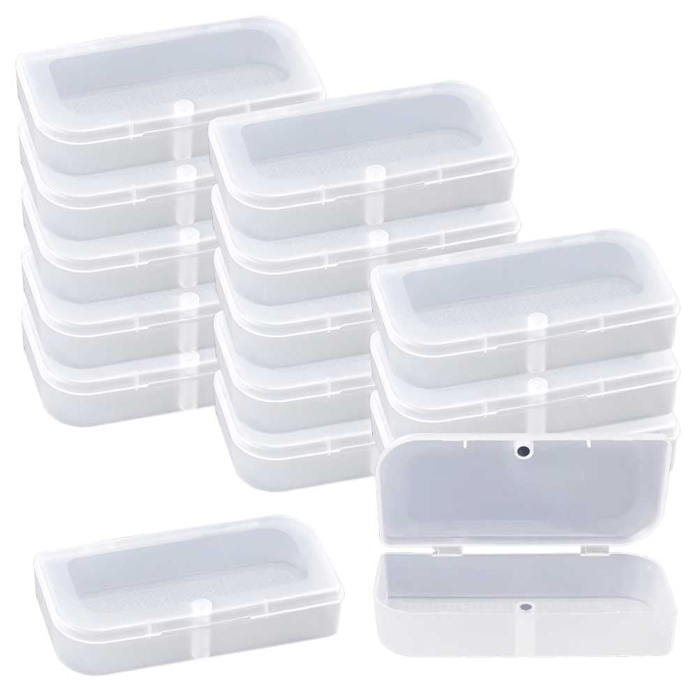 15Pcs Clear Plastic Storage Containers Box Small Clear Boxes with Lid ...