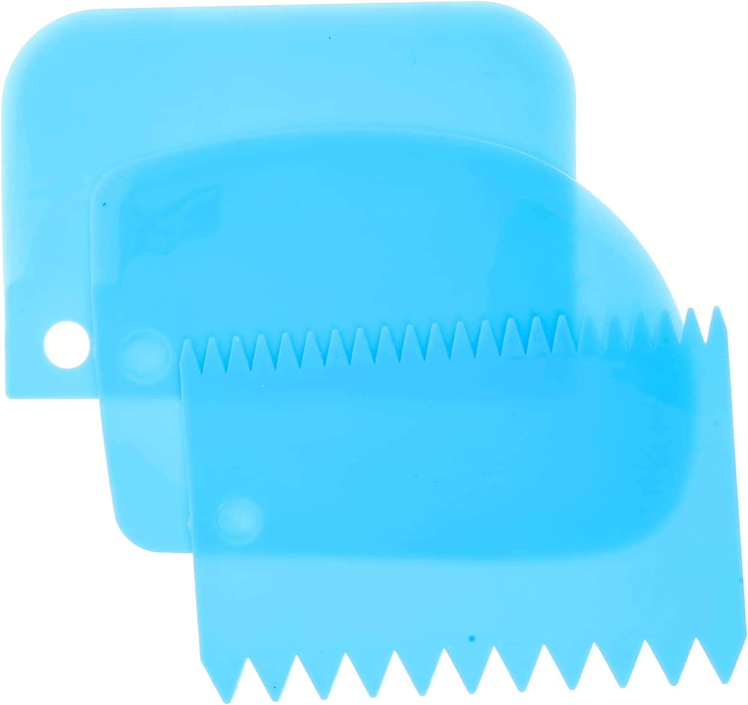 15Pcs Cream Scrapers Plastic Cake Smoother Dough Scraper Tools Set Cake ...