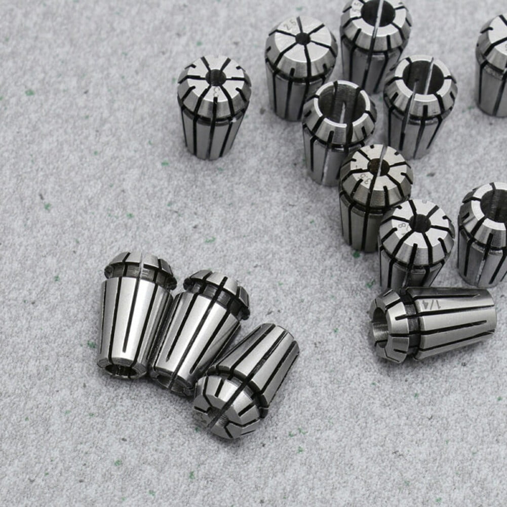 15Pcs Er11 Precision Spring Collet Set Milling Lathe Cnc Chuck Bit ...