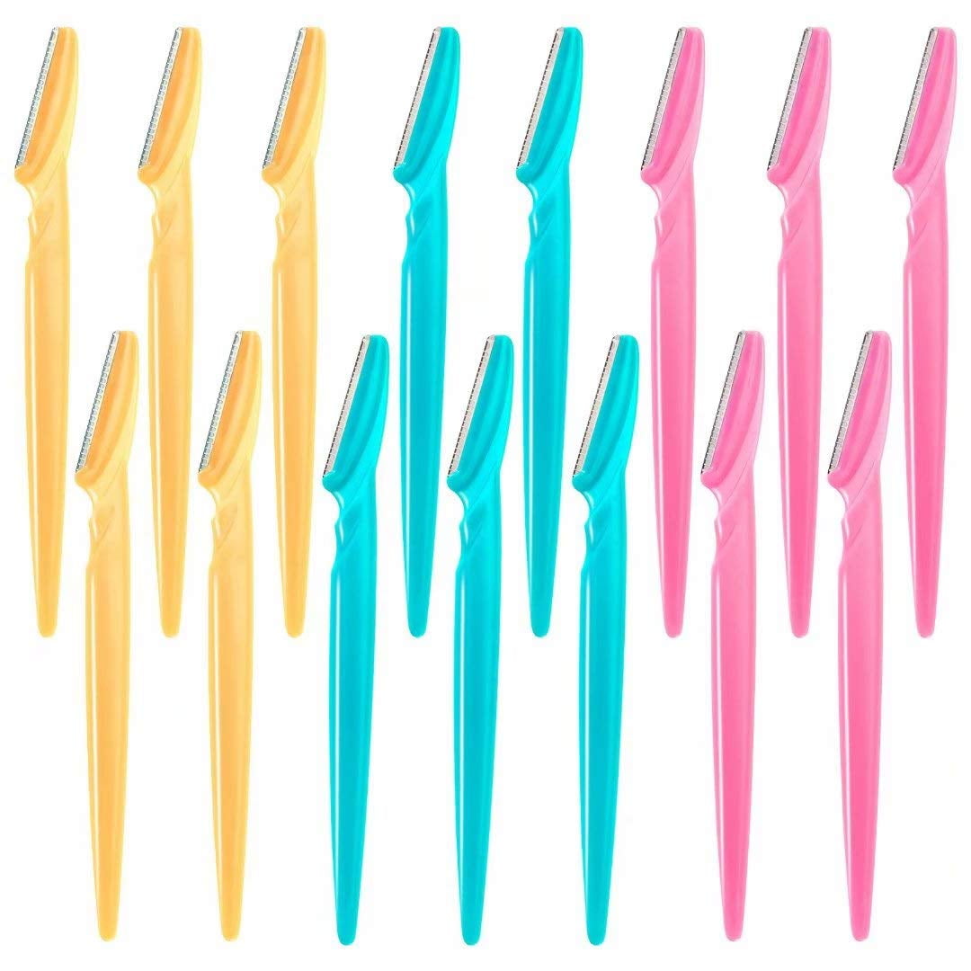 15Pcs Eyebrow Razors Multipurpose Exfoliating Dermaplaning Tool Face ...