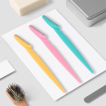 Nylea 6-Pack Women's Eyebrow Razor Trimmer | Extra Precision | Peach ...