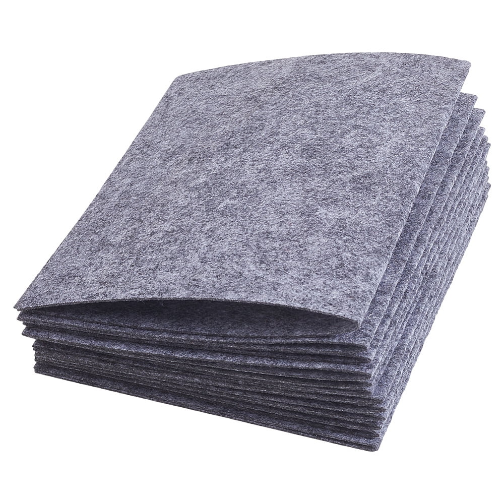 15Pcs Felt Non Woven Fabric DIY Craft Supplies Rectangle Gray ...