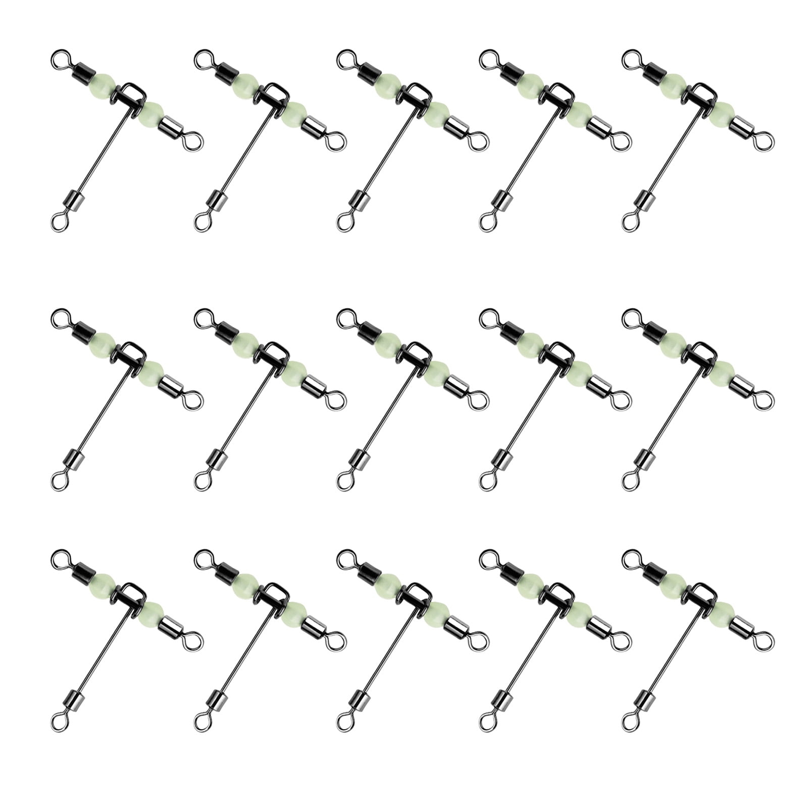 15Pcs Fishing Swivels Fishing Tackle Swivels Barrels Rolling Swivels ...