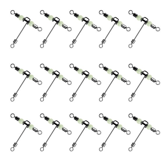 15Pcs Fishing Swivels Fishing Tackle Swivels Barrels Rolling Swivels ...