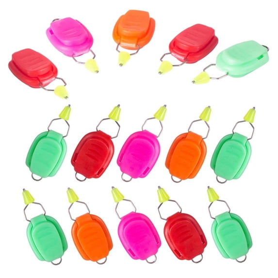 15Pcs Fishing Wheel Stop Line Clamps Fish Line Holder Stop Buckle ...