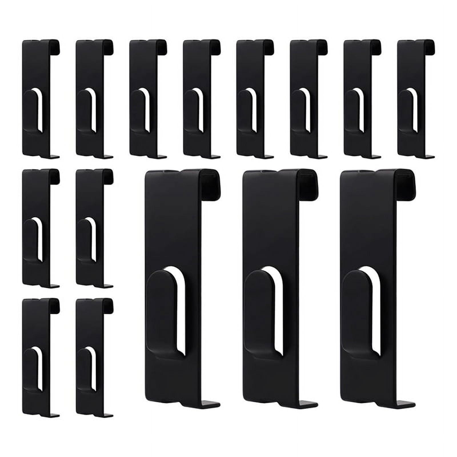 15Pcs Gridwall Hooks Hangers,Grid Panel Grid Wall Hook Accessories Wire ...