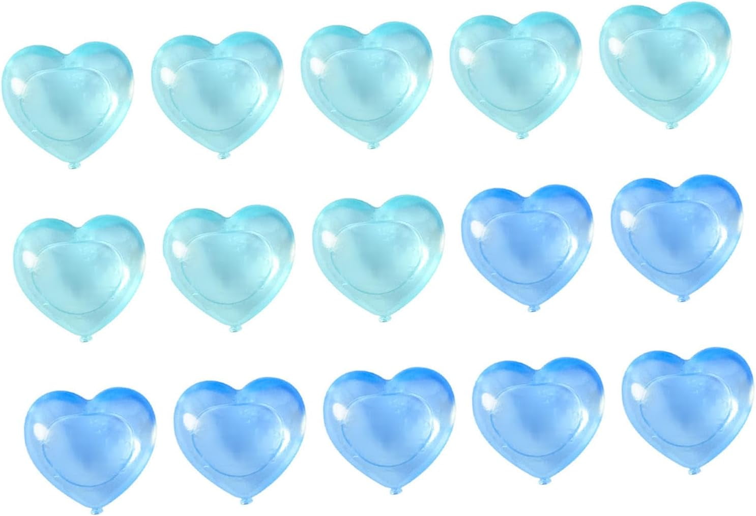 15Pcs Heart Shape Plastic Ice Cubes, Reusable Ice Cubes for Drinks ...