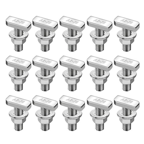 15Pcs High Tensile T Slot Fastener Set M10x25 Threaded Screws ...