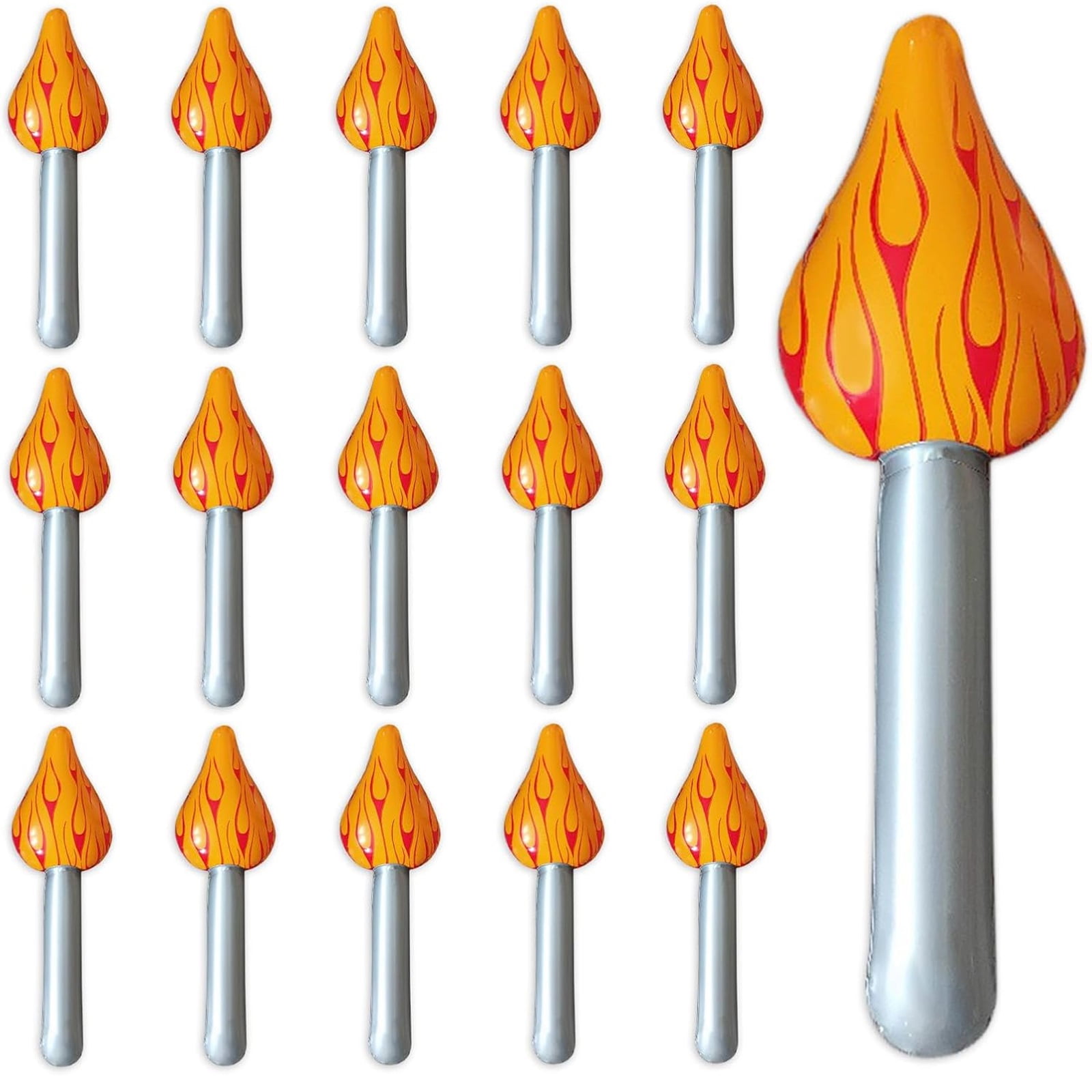 15Pcs Inflatable Torch Fun Torch Inflates for Competition Games,Fake ...