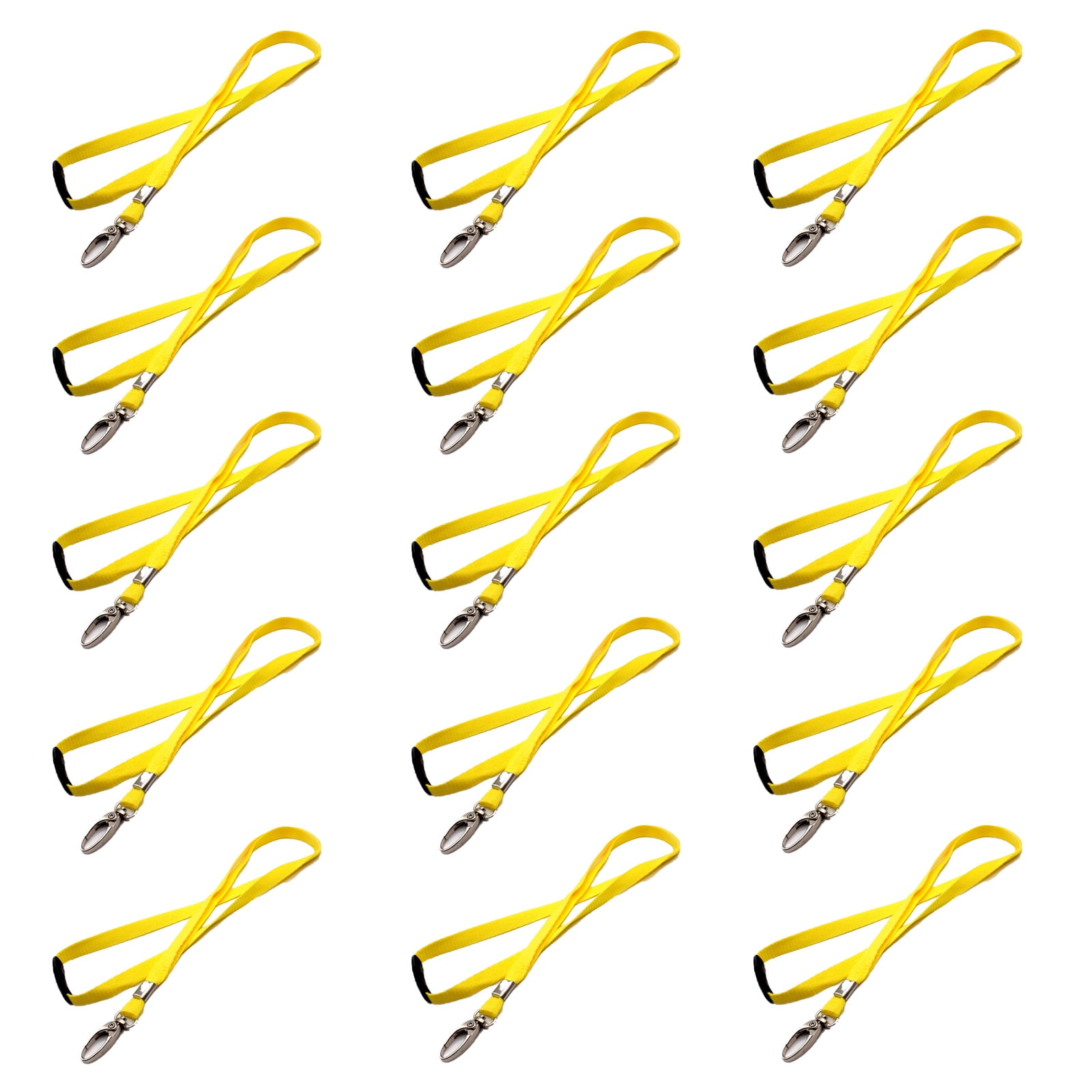 15Pcs Lanyards Neck Stra Card Clip Hanging Rope ，With Breakaway And ...