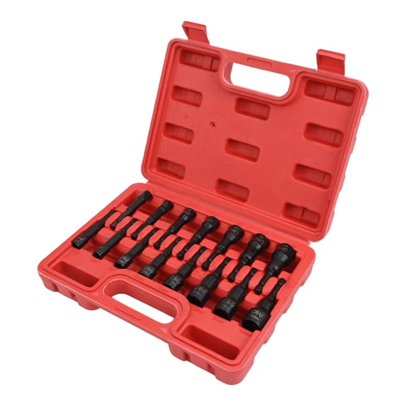 15Pcs Magnetic Nut Driver 1/4inch-9/16inch Metric 6mm-14mm for Impact ...