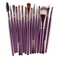 15pcs Makeup Brush Set Cosmetic Brushes Tools Kit Or Highlighter Eye Shadow Eyelash Eyebrow