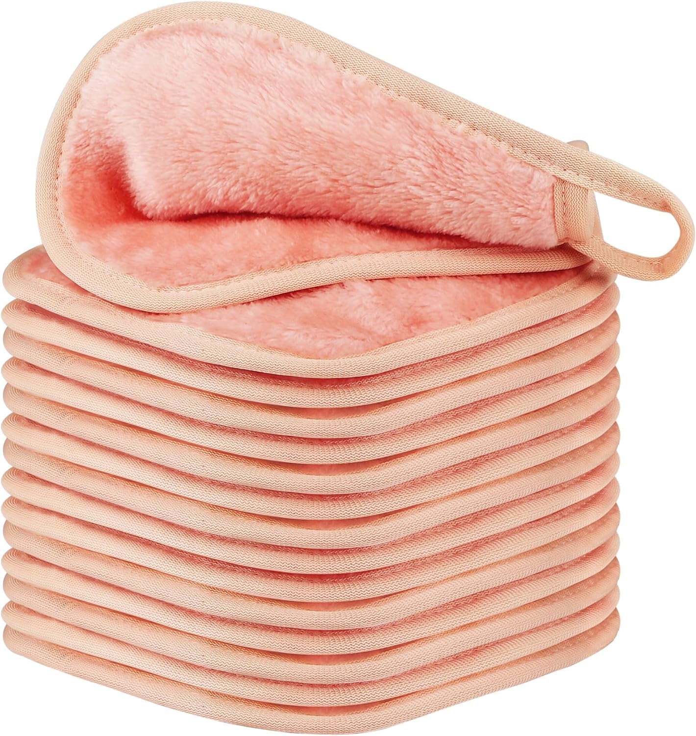 15Pcs Makeup Remover Cloth, Washable Microfiber Face Cloth, 6x6Inch ...