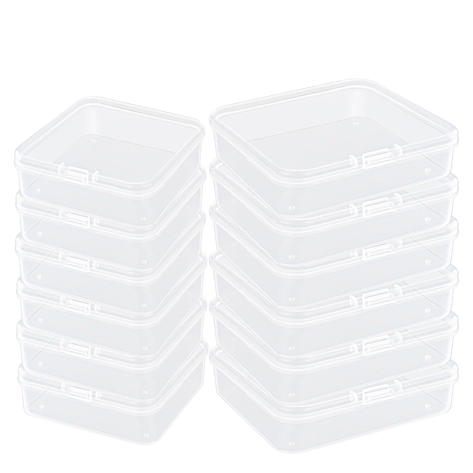 12Pcs Mixed Sizes Rectangular Empty Mini Organizer Storage Containers ...