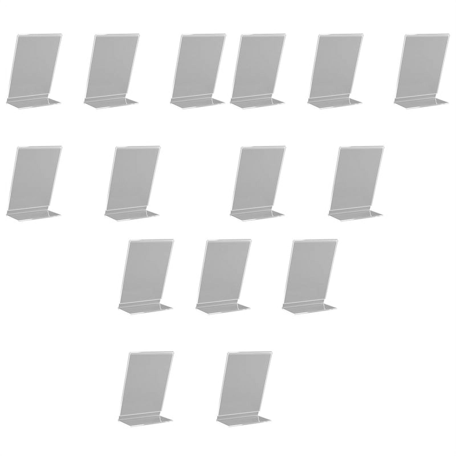 15Pcs Office Acrylic Display Leaflet Stands Counter Plastic Message ...