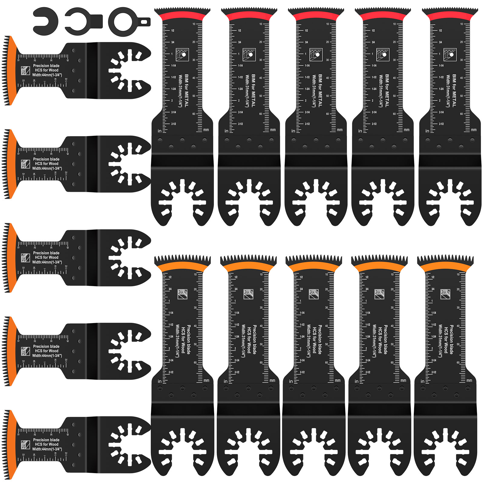 15Pcs Oscillating Saw Blade Universal Oscillating Multitool Blade ...